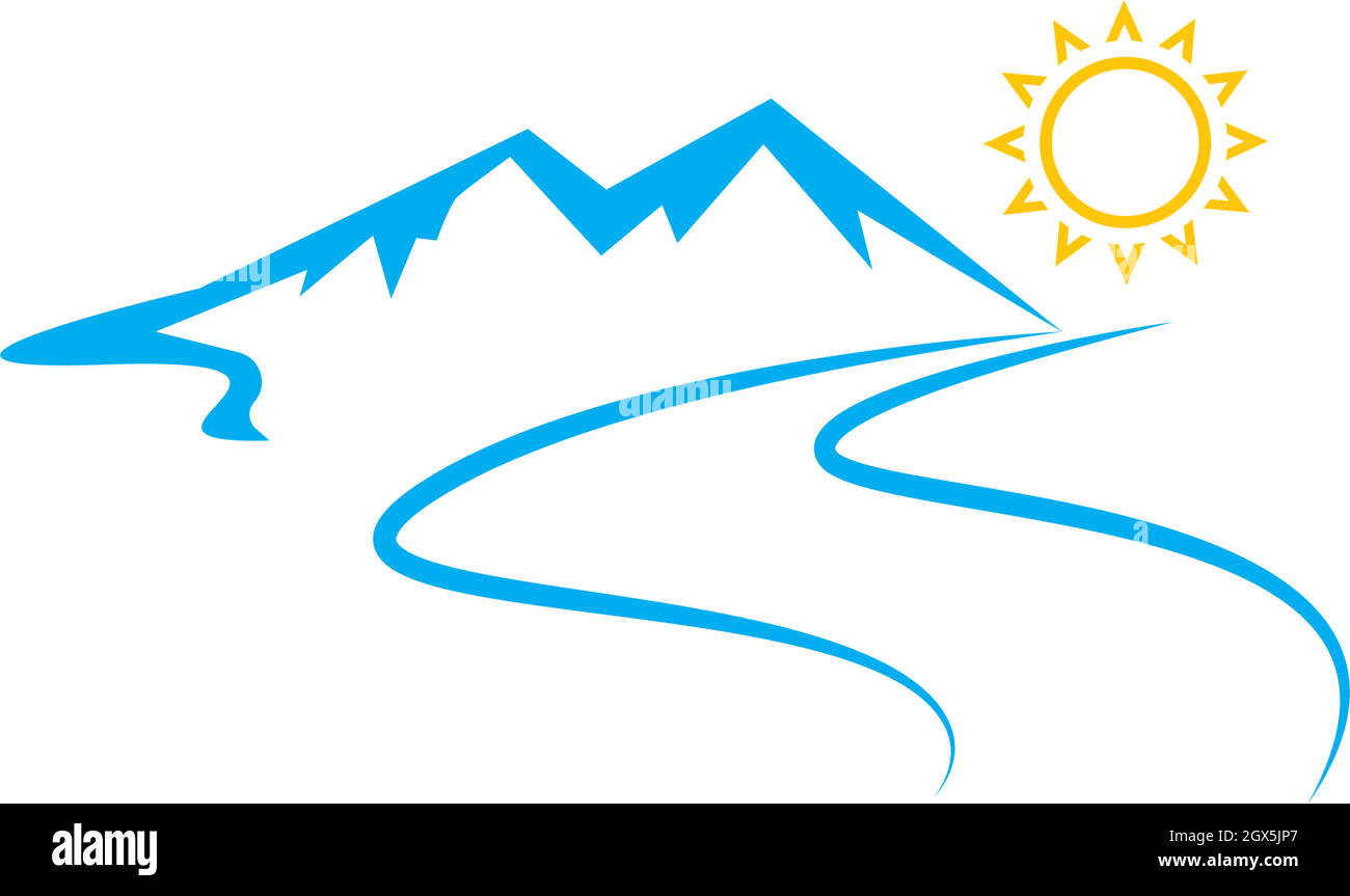 River logo vector icon Cut Out Stock Images & Pictures - Alamy