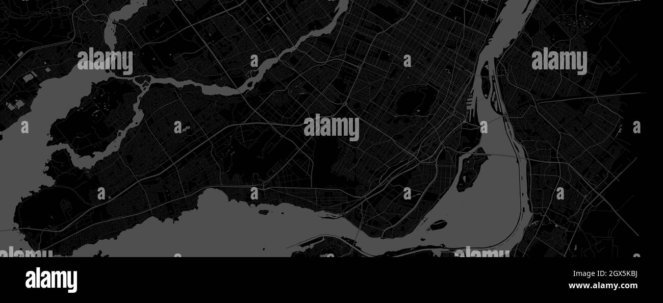 Montreal map drawing Stock Vector Images - Alamy