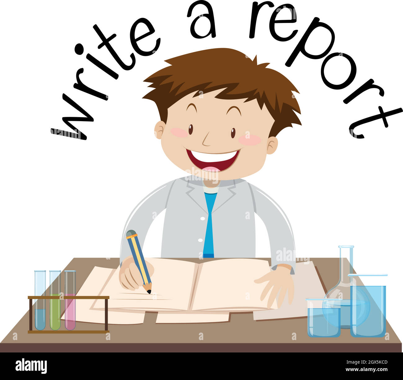 Flashcard design for write a report Stock Vector Image & Art - Alamy