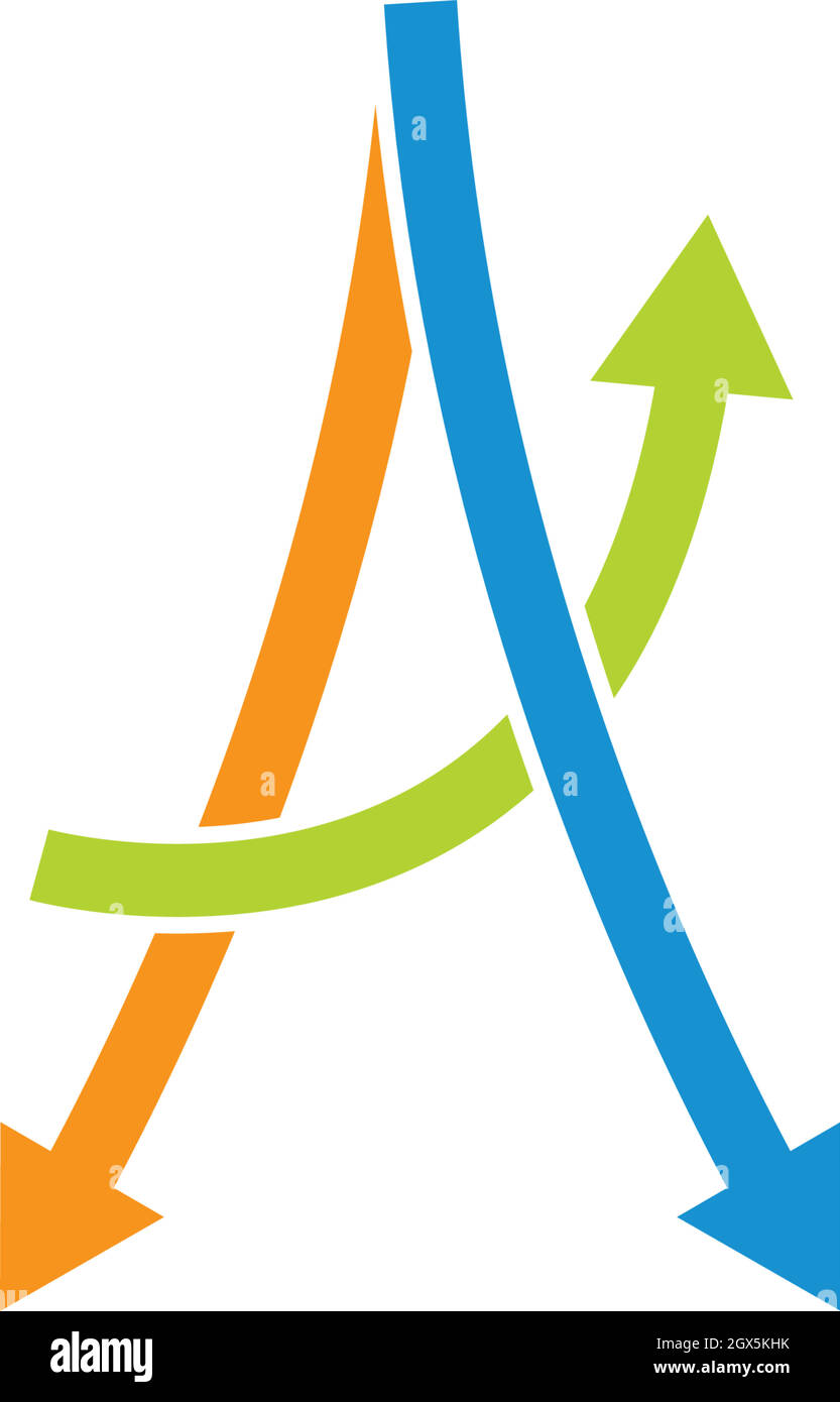 Logo arrow vector hi-res stock photography and images - Alamy