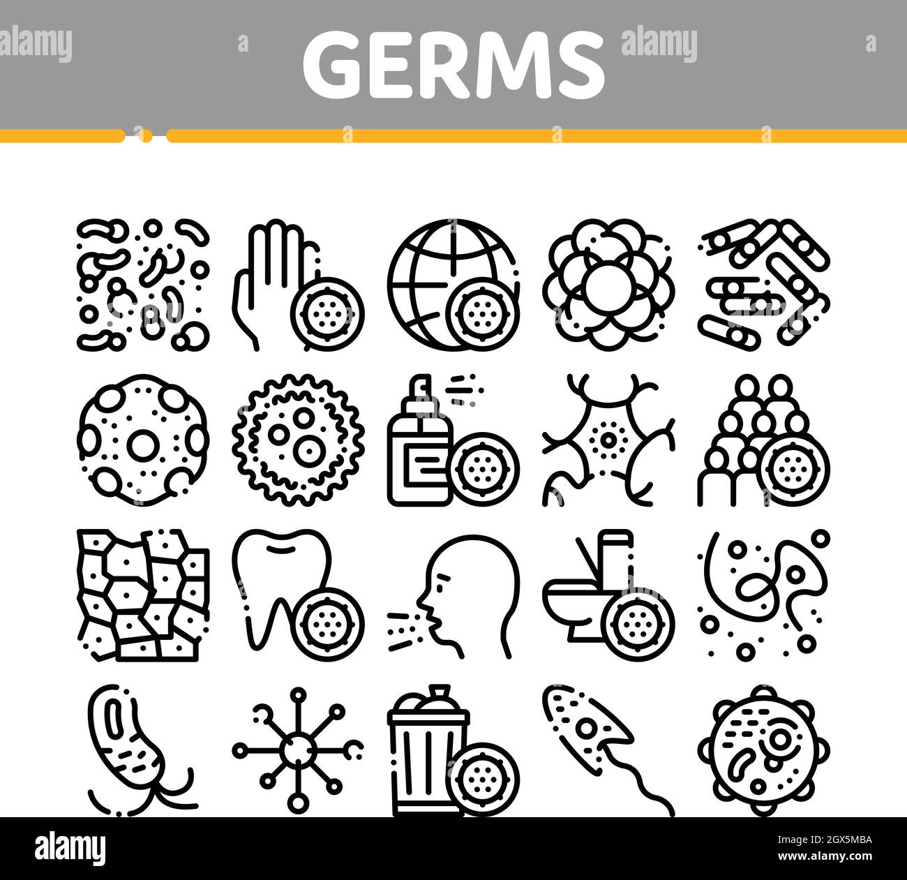 Germs vector hi-res stock photography and images - Alamy