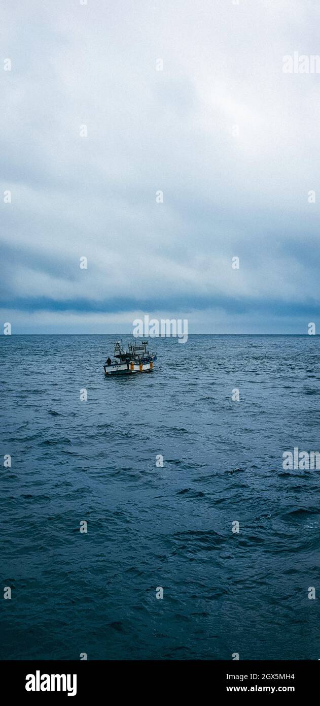 Boat on the sea from Jeju Island, summer 2021 Stock Photo - Alamy