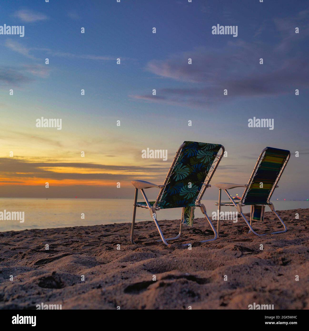 Miami beach chair hi-res stock photography and images - Alamy