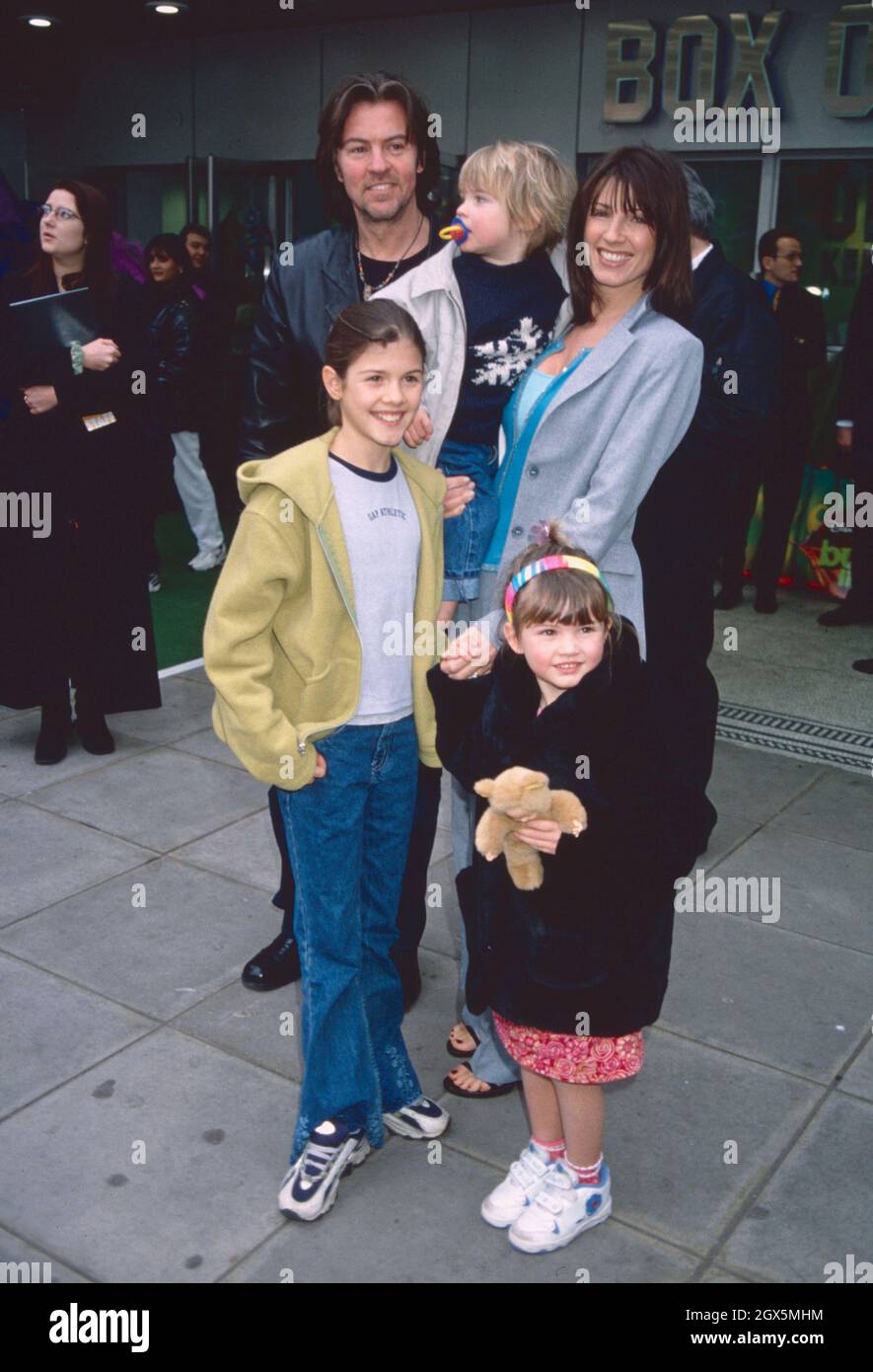 London, UK. LIBRARY. Singer Paul Young and Stacey Smith (also Stacey ...