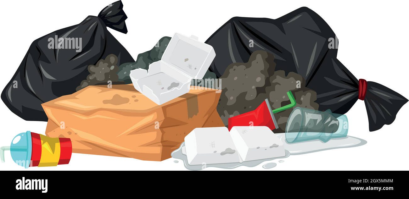 Rubbish pile drawing hi-res stock photography and images - Alamy