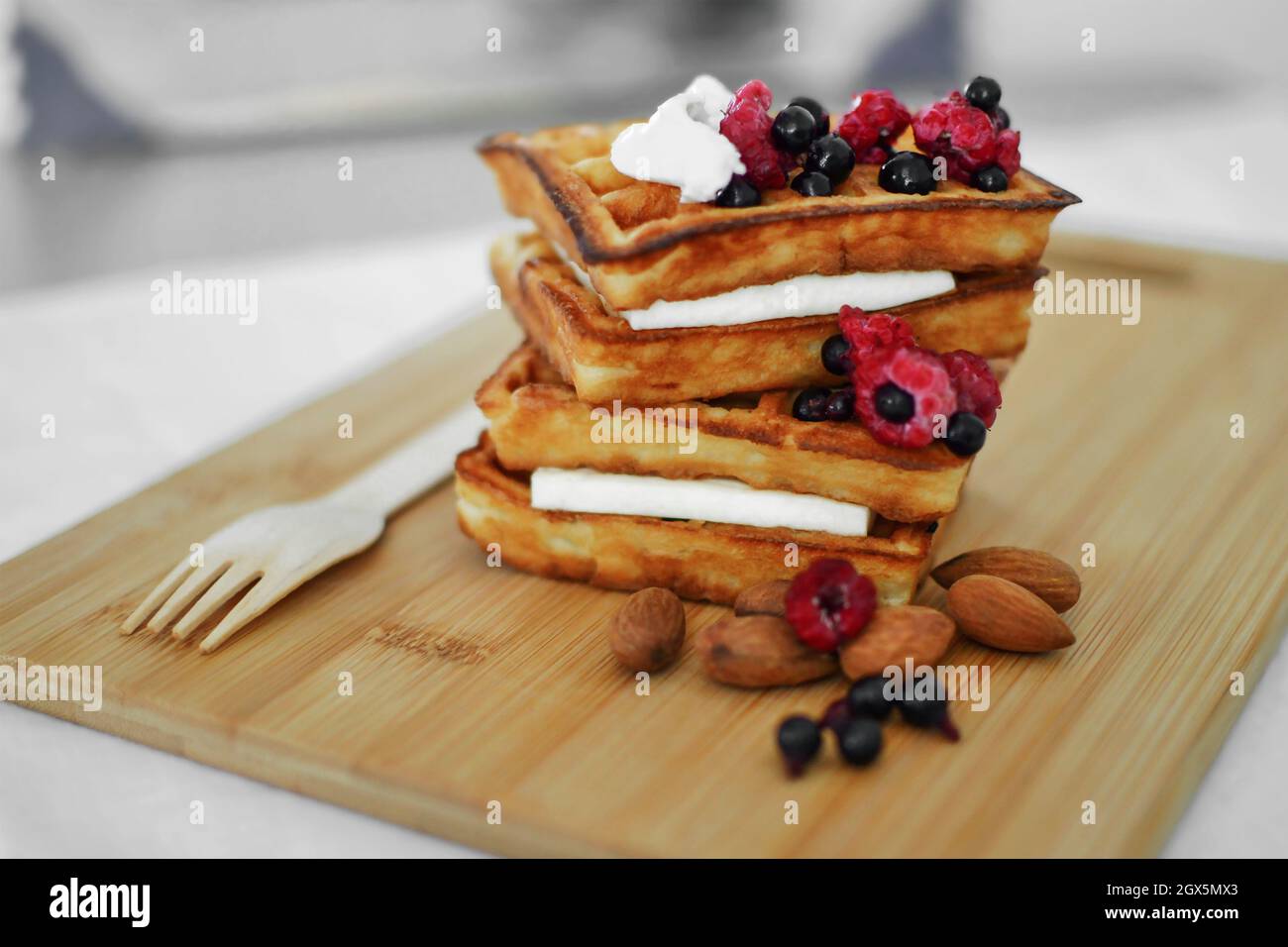 Black waffles hi-res stock photography and images - Alamy