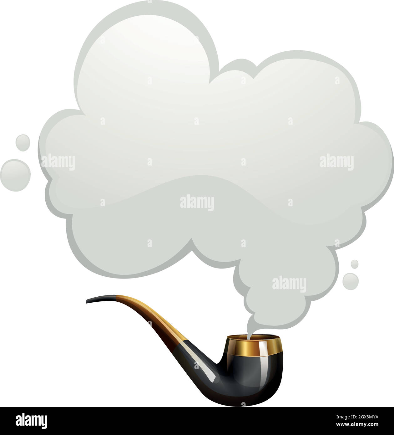 Smoking pipe with smoke Stock Vector Image & Art - Alamy