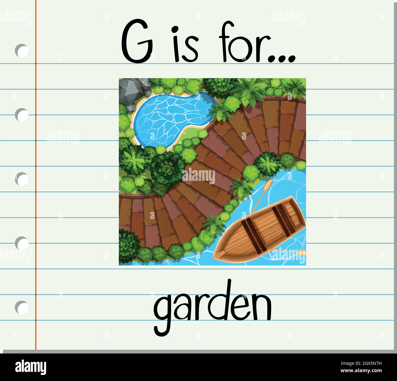 Flashcard letter G is for garden Stock Vector Image & Art - Alamy
