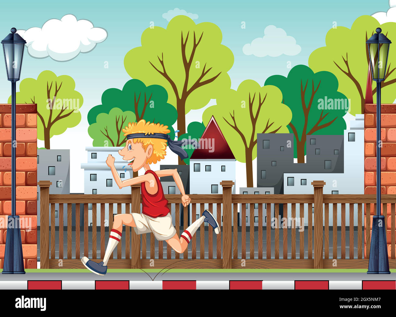 Young active male Stock Vector Images - Alamy