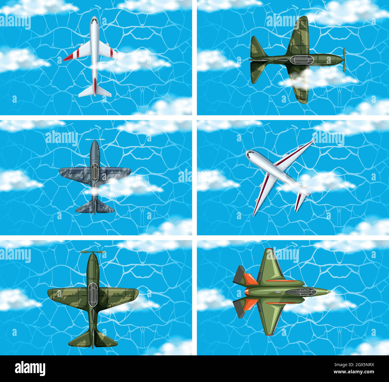 Set of army force plane Stock Vector Image & Art - Alamy