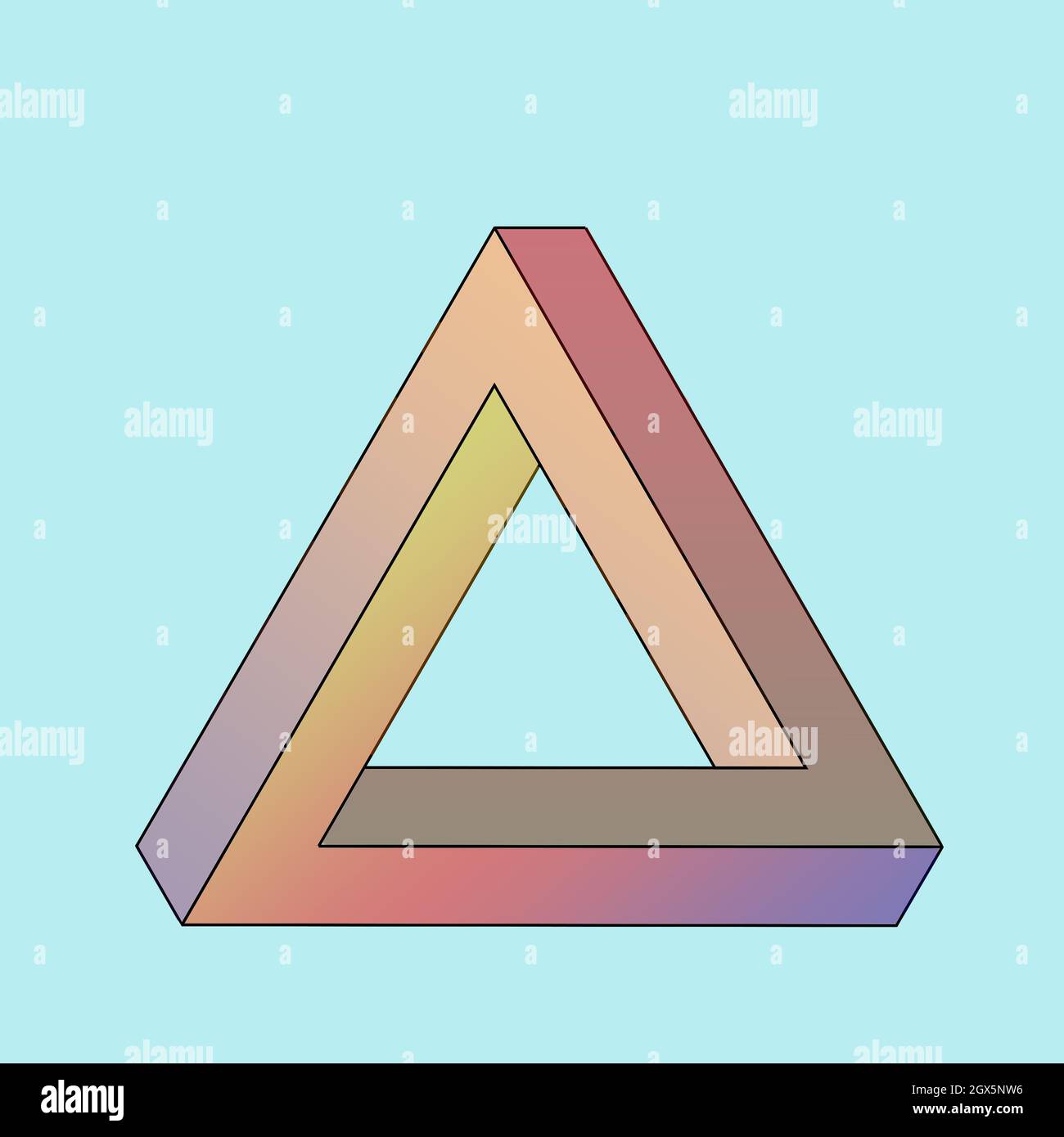 Penrose triangle hi-res stock photography and images - Alamy