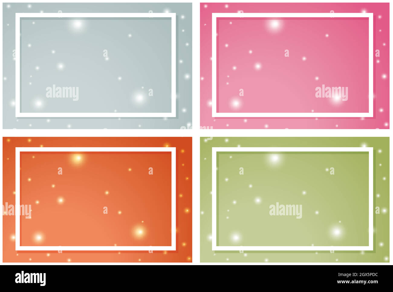 Four backgrounds with frames Stock Vector Image & Art - Alamy
