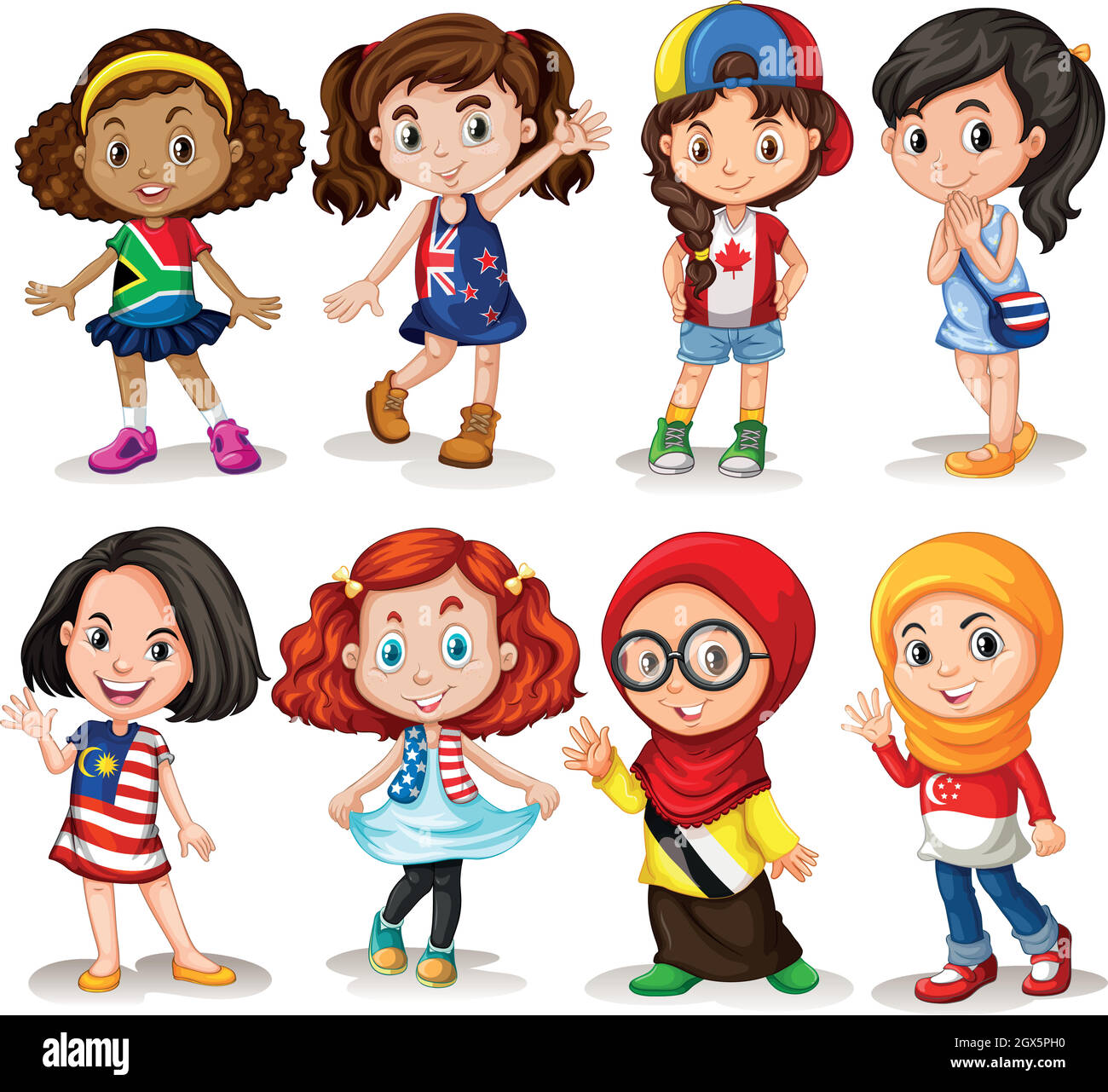 South american girl Stock Vector Images - Alamy