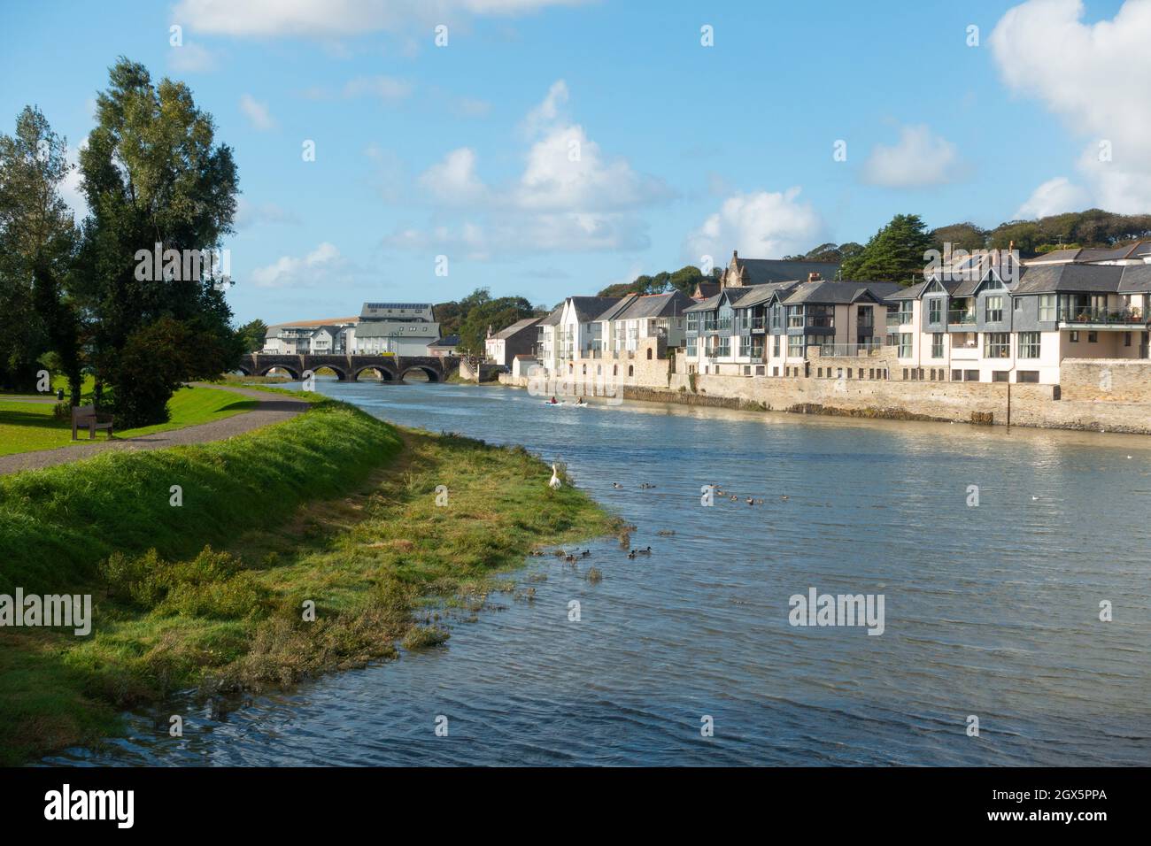 The river Camel at Wadebridge, North Cornwall Stock Photo - Alamy