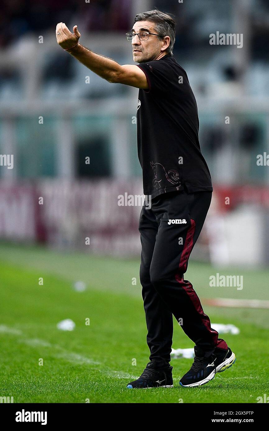 Turin, Italy. 02 October 2021. Ivan Juric, head coach of Torino FC ...