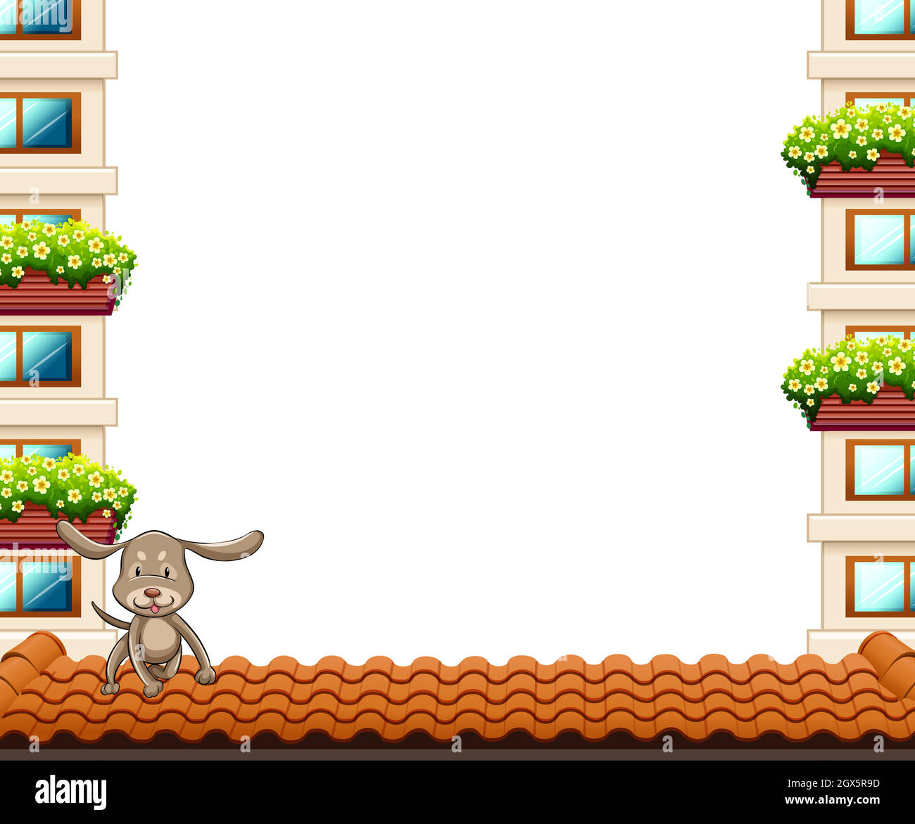 Square frame house on Stock Vector Images - Alamy