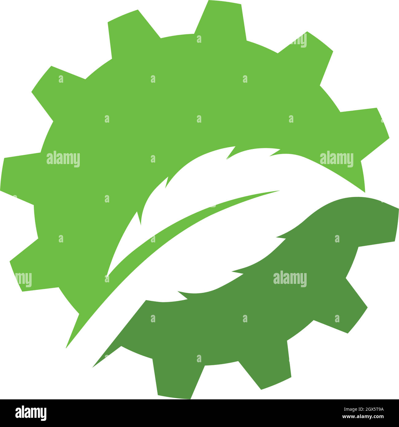 Ecology gear and leaf hi-res stock photography and images - Alamy