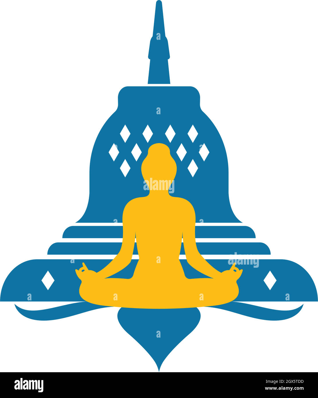 Meditation logo template vector icon Stock Vector Image & Art - Alamy