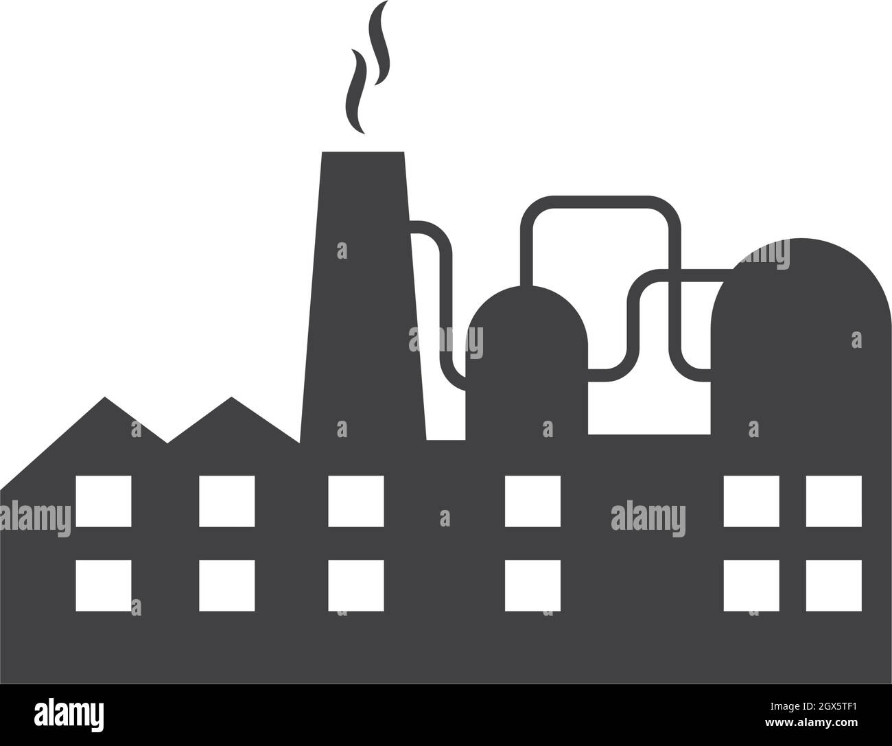 industrial factory building icon vector illustration design Stock ...