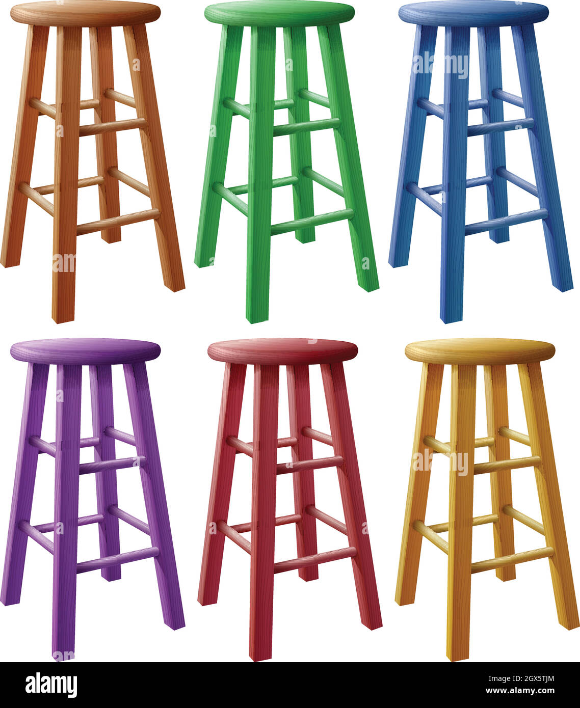 Stalls of colours Stock Vector Images - Alamy