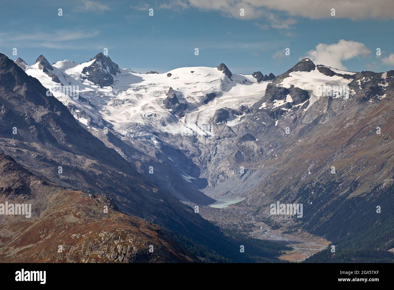 Bernina Range from Muottas Muragl Stock Photo - Alamy