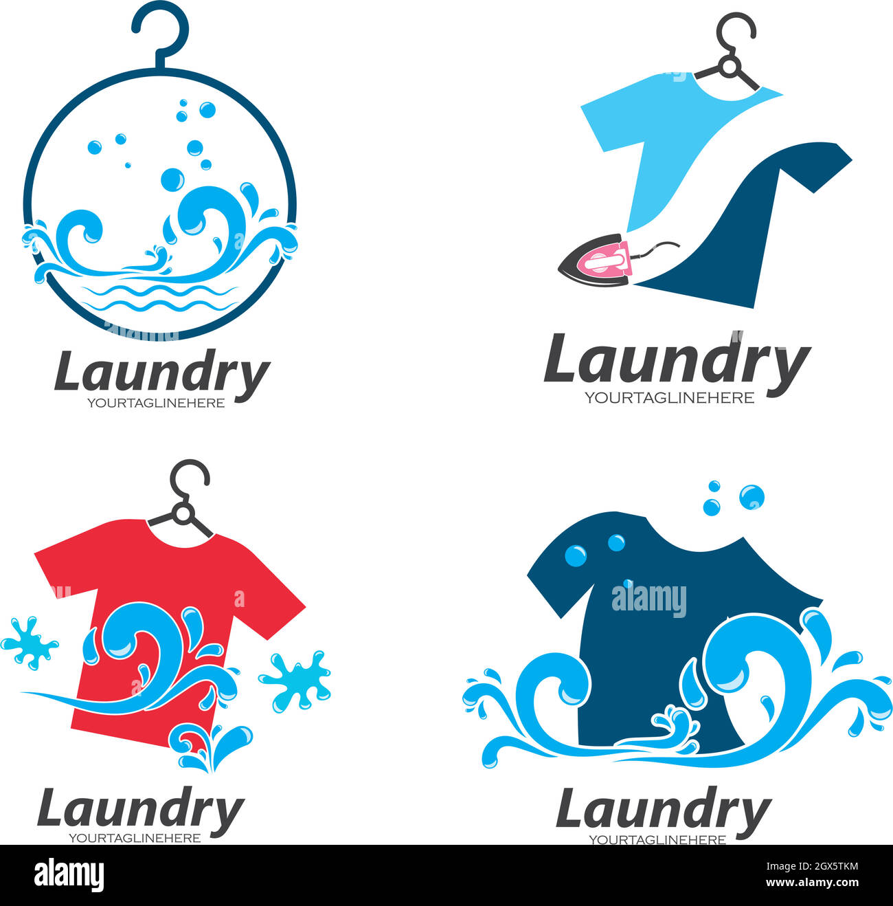 Laundry logo vector icon illustration design Stock Vector Image & Art ...