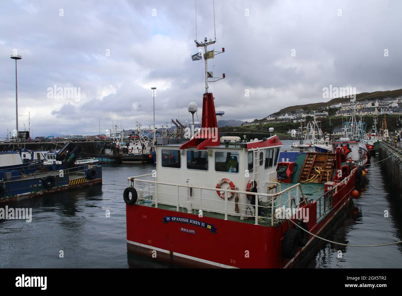 boats in fishing harbour at Mallaig, Scotland Stock Photo - Alamy
