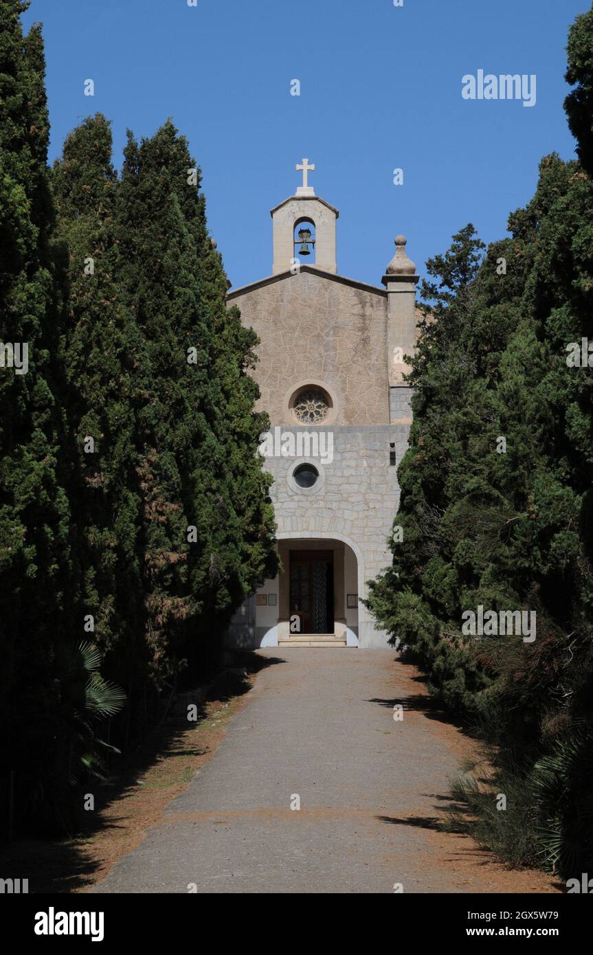 The exterior of the Ermita de Betlem in the hills to the northwest of ...