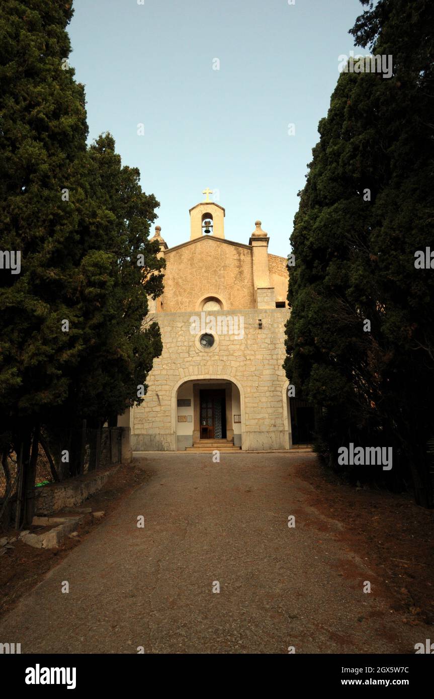 The exterior of the Ermita de Betlem in the hills to the northwest of ...