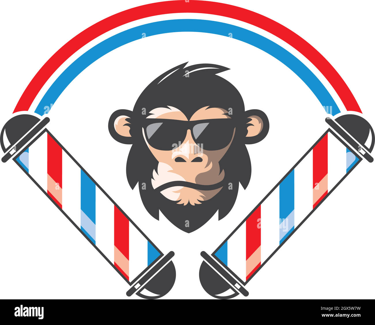 Barbershop monkey hi-res stock photography and images - Alamy