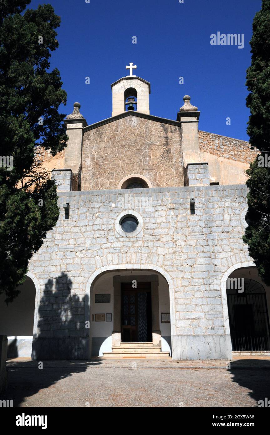 The exterior of the Ermita de Betlem in the hills to the northwest of ...