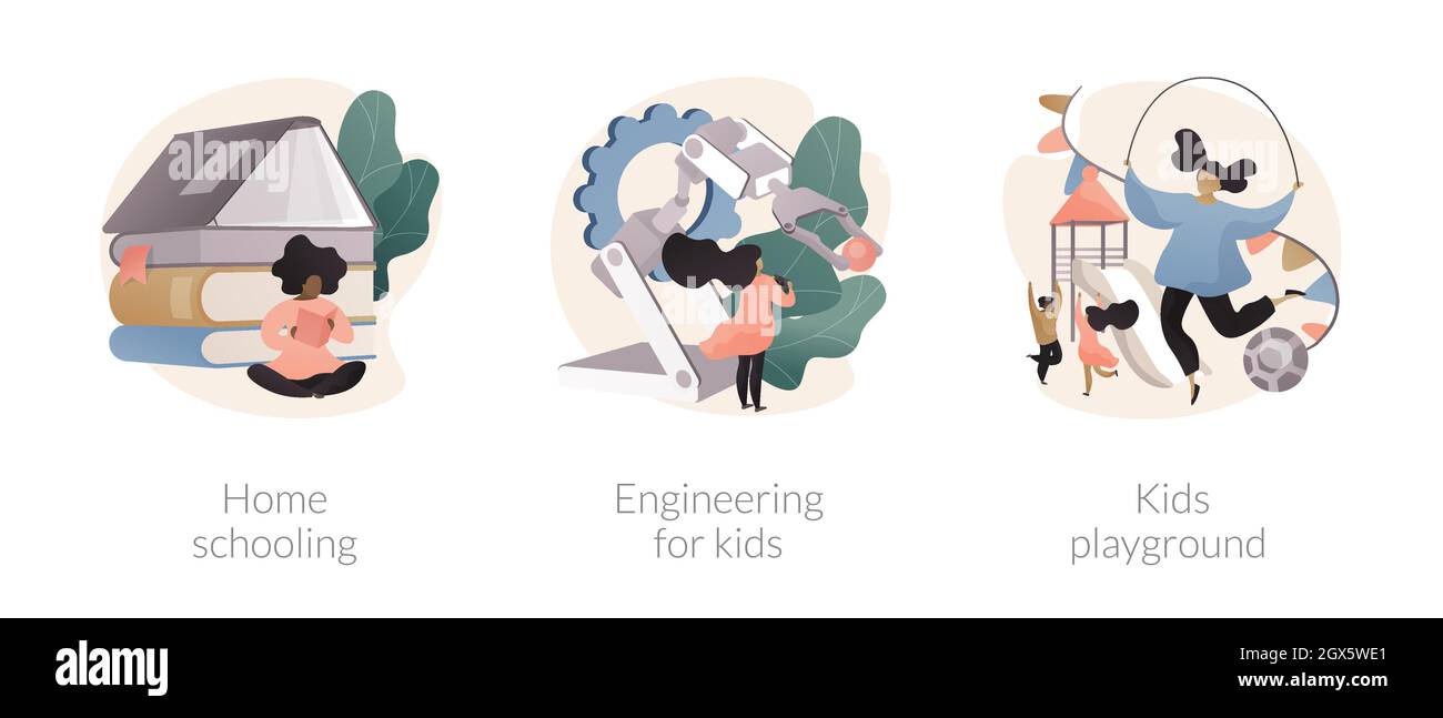 Kids development abstract concept vector illustrations Stock Vector ...