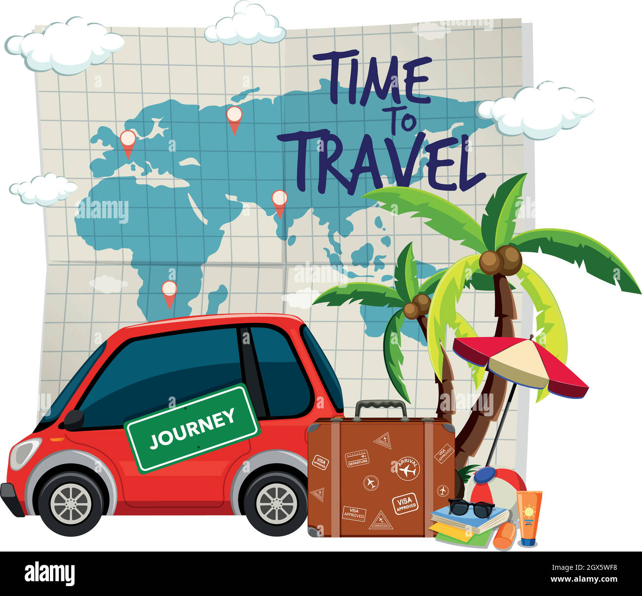 Time and travel Stock Vector Images - Alamy