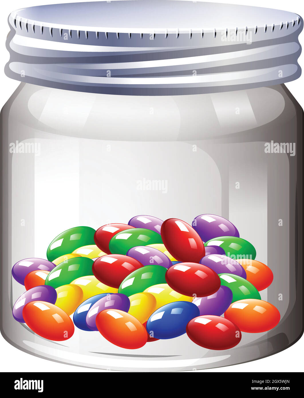 Jar of colorful candy Stock Vector Image & Art - Alamy