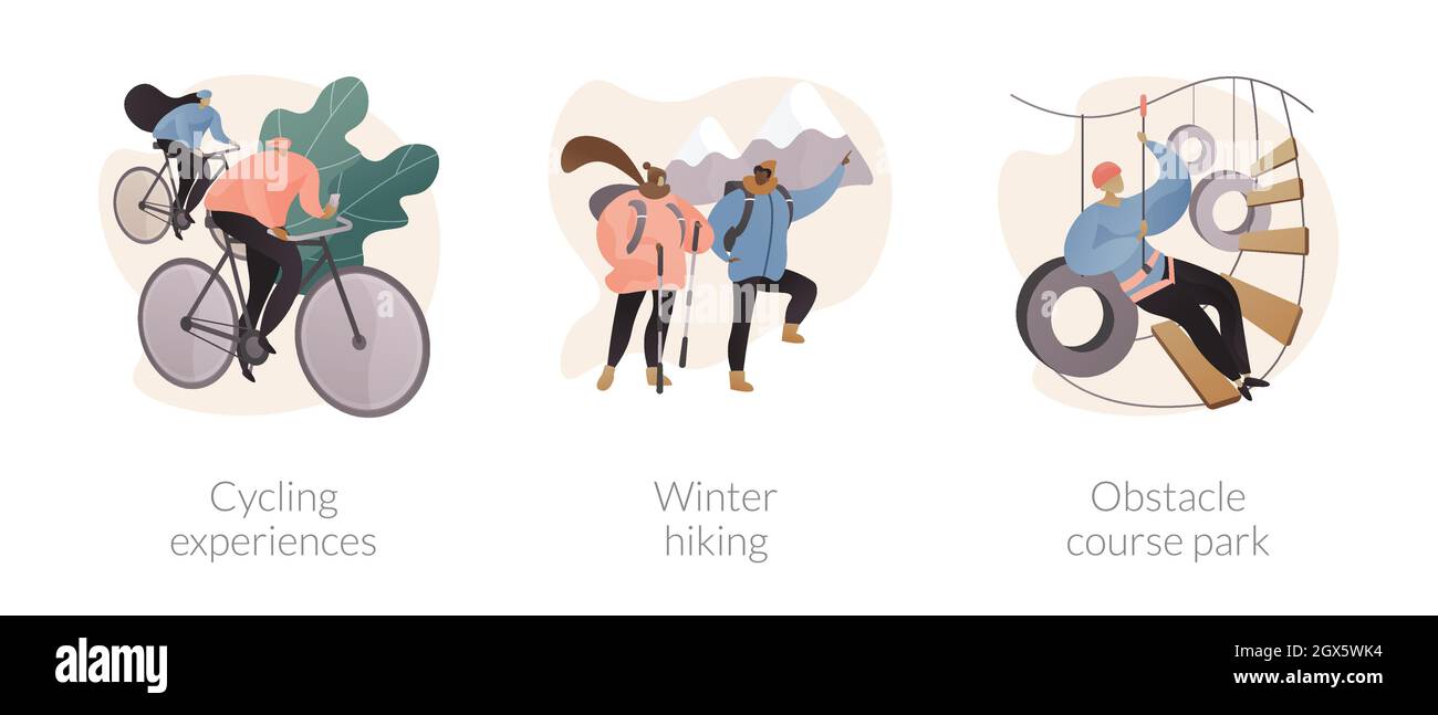 Active lifestyle abstract concept vector illustrations Stock Vector ...