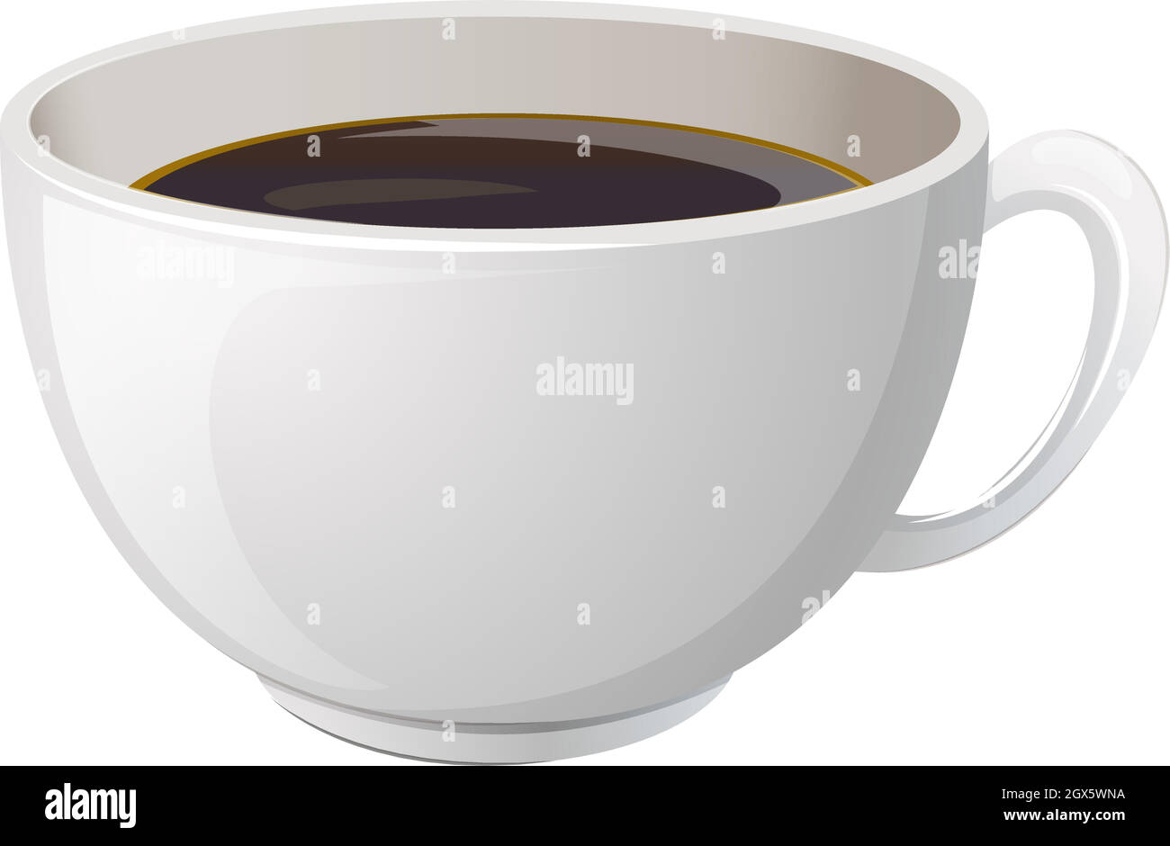 White cup plate Stock Vector Images - Alamy