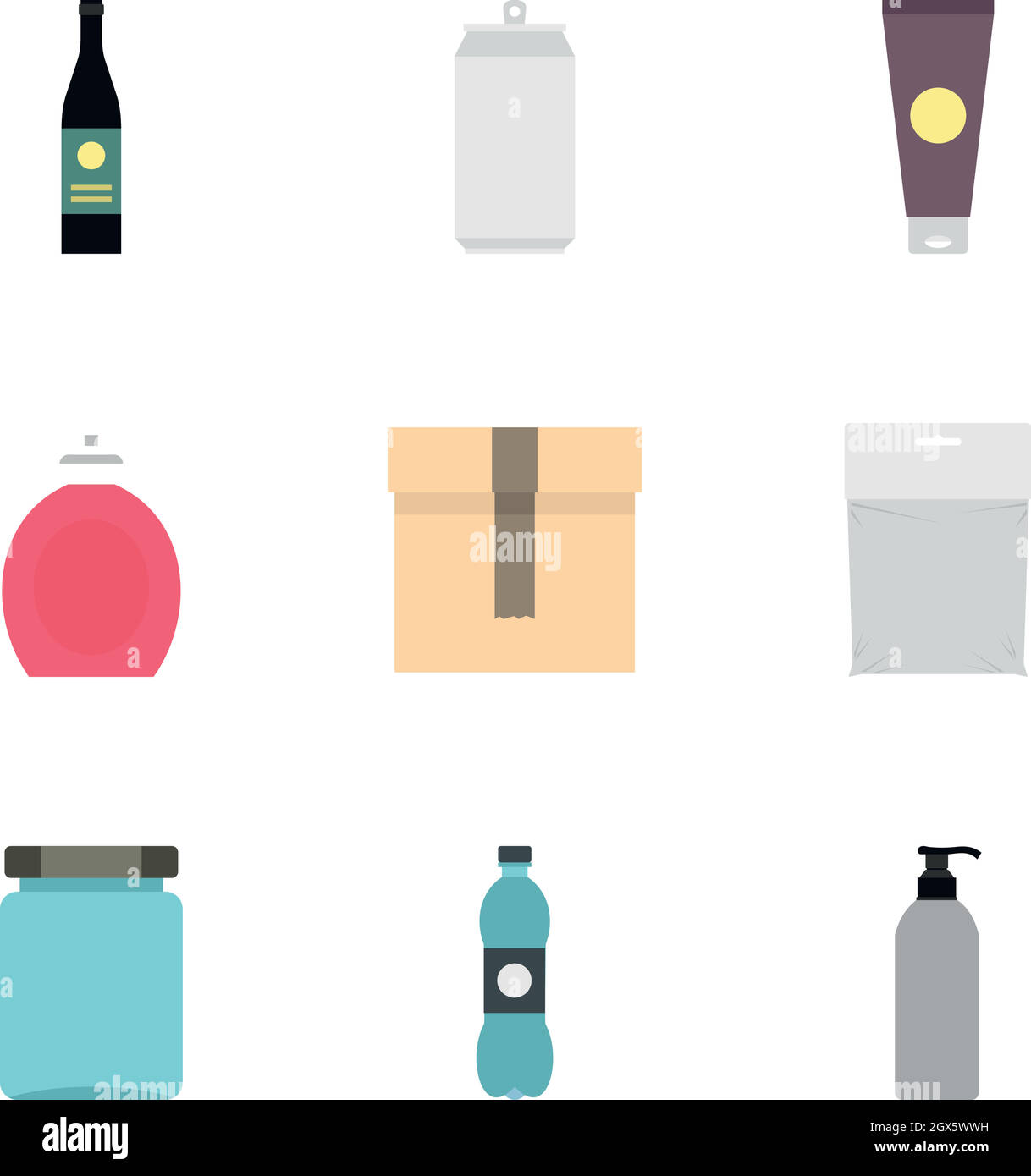 Paper tube cap cardboard Stock Vector Images - Alamy