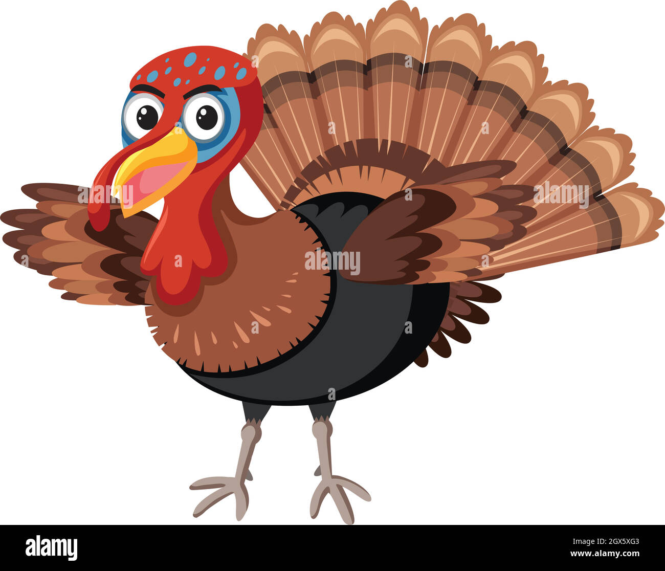 Thanks giving turkey white background Stock Vector Image & Art - Alamy