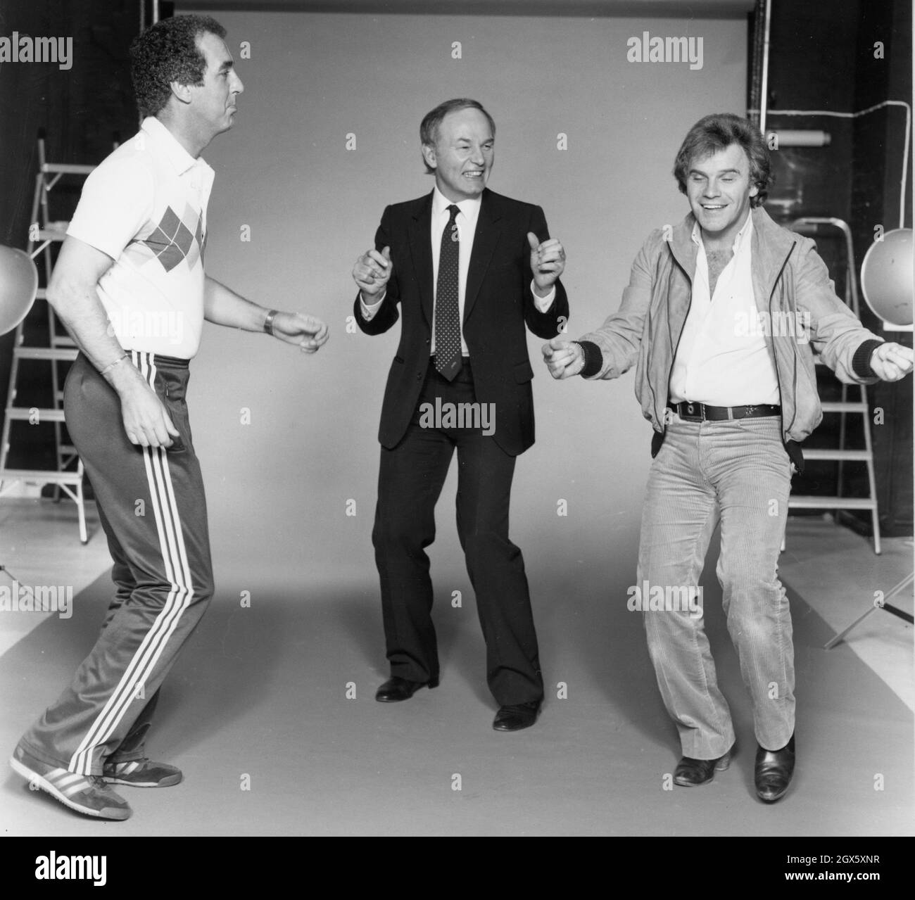 London, UK. LIBRARY. Lenny Bennett and Freddie Starr. Circa 1984. ReCap ...