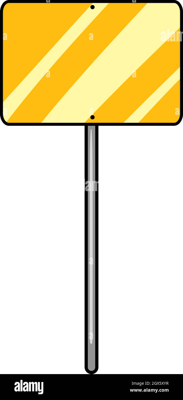 Blank yellow sign Stock Vector Images - Alamy