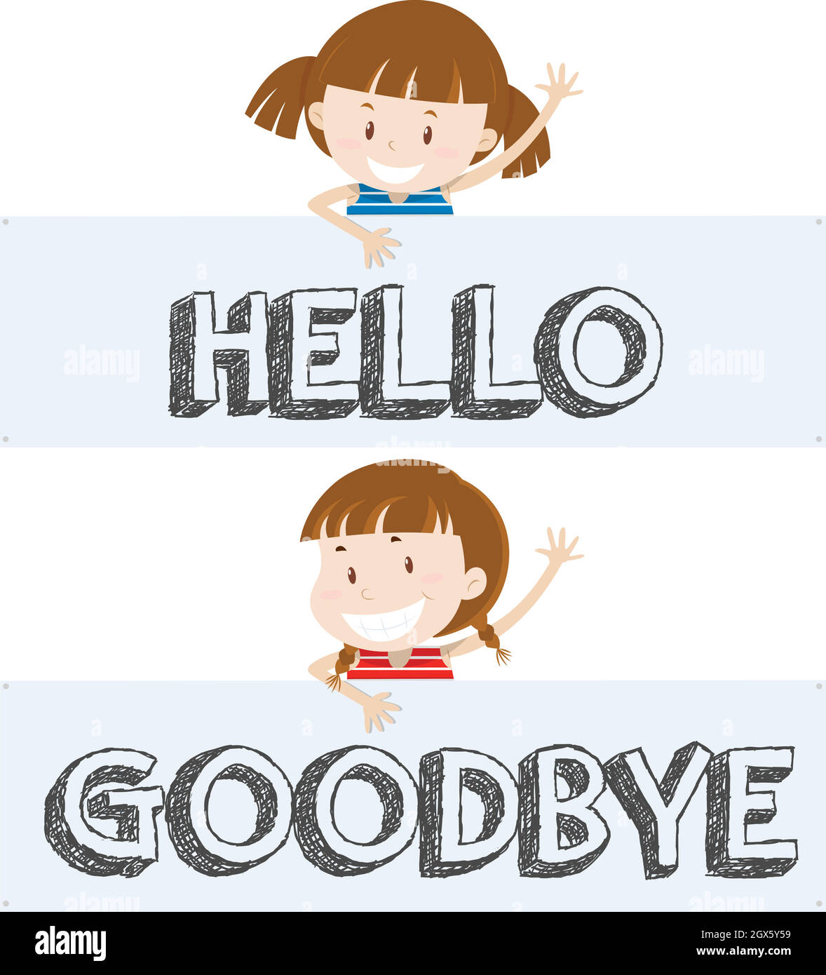 Hello and goodbye hi-res stock photography and images - Alamy