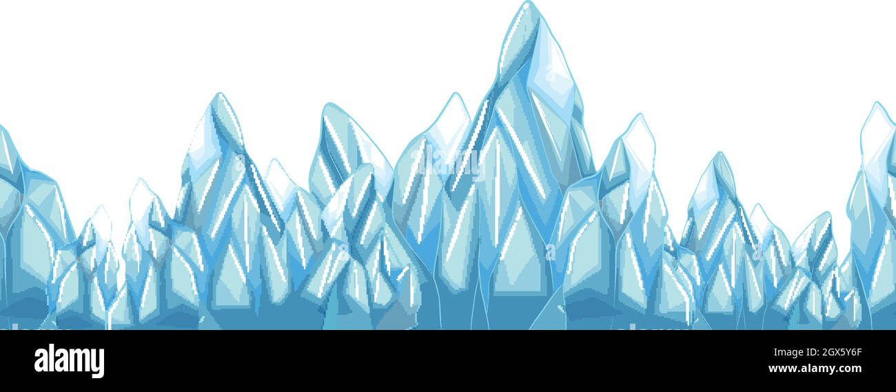 Seamless iceberg with sharp points Stock Vector Image & Art - Alamy