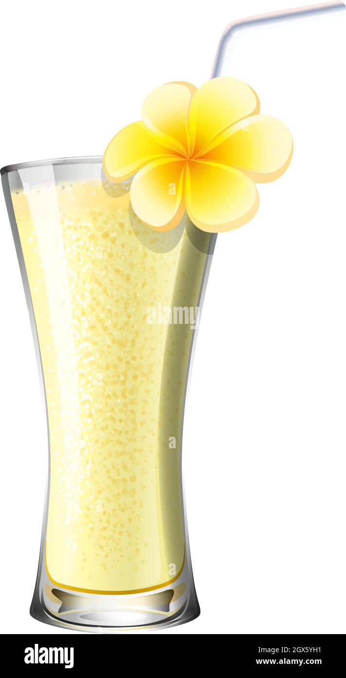 Fresh flower in glass Stock Vector Images - Alamy