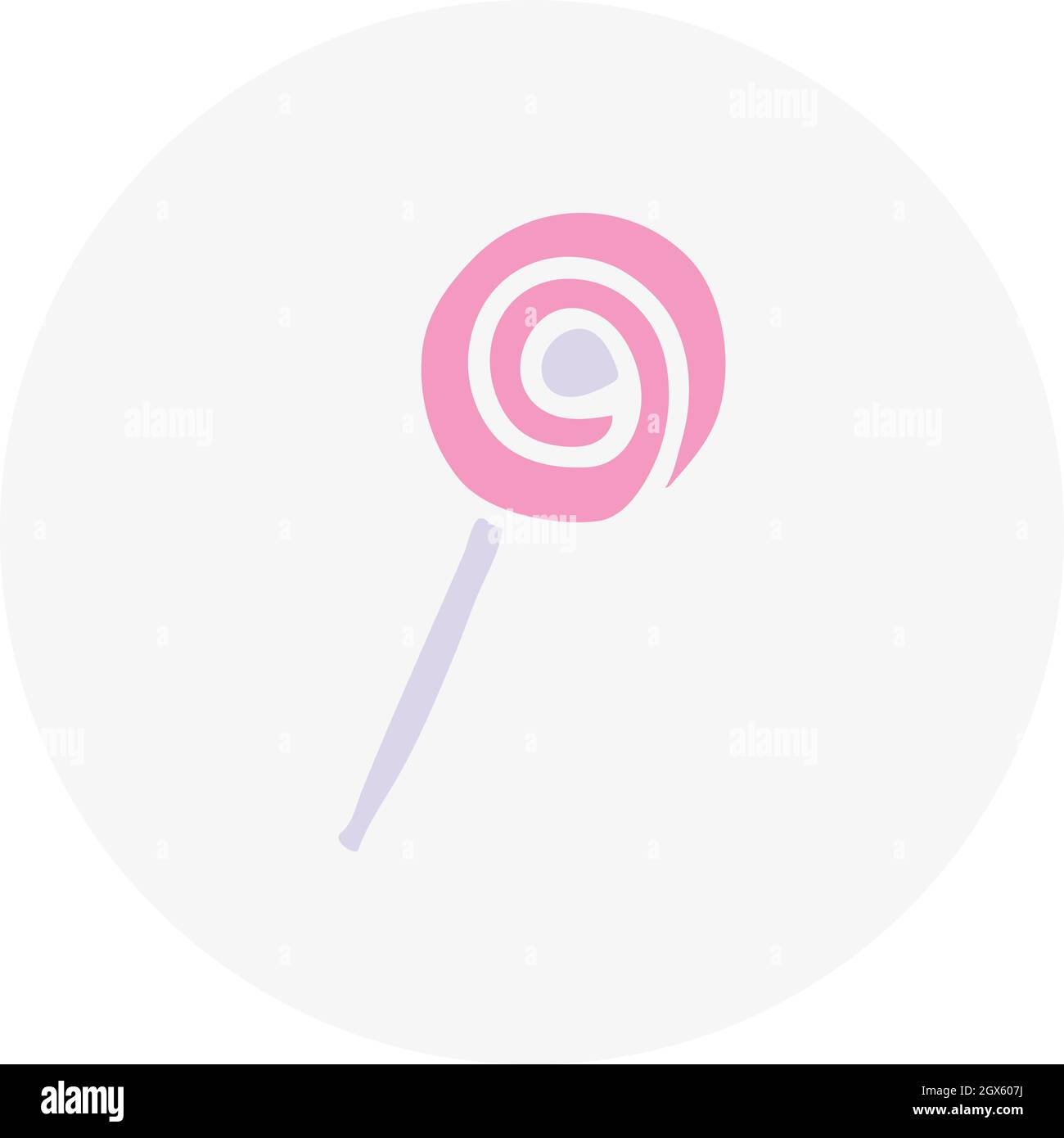 Hand-drawn lollipop. Doodle style vector illustration. Design element ...