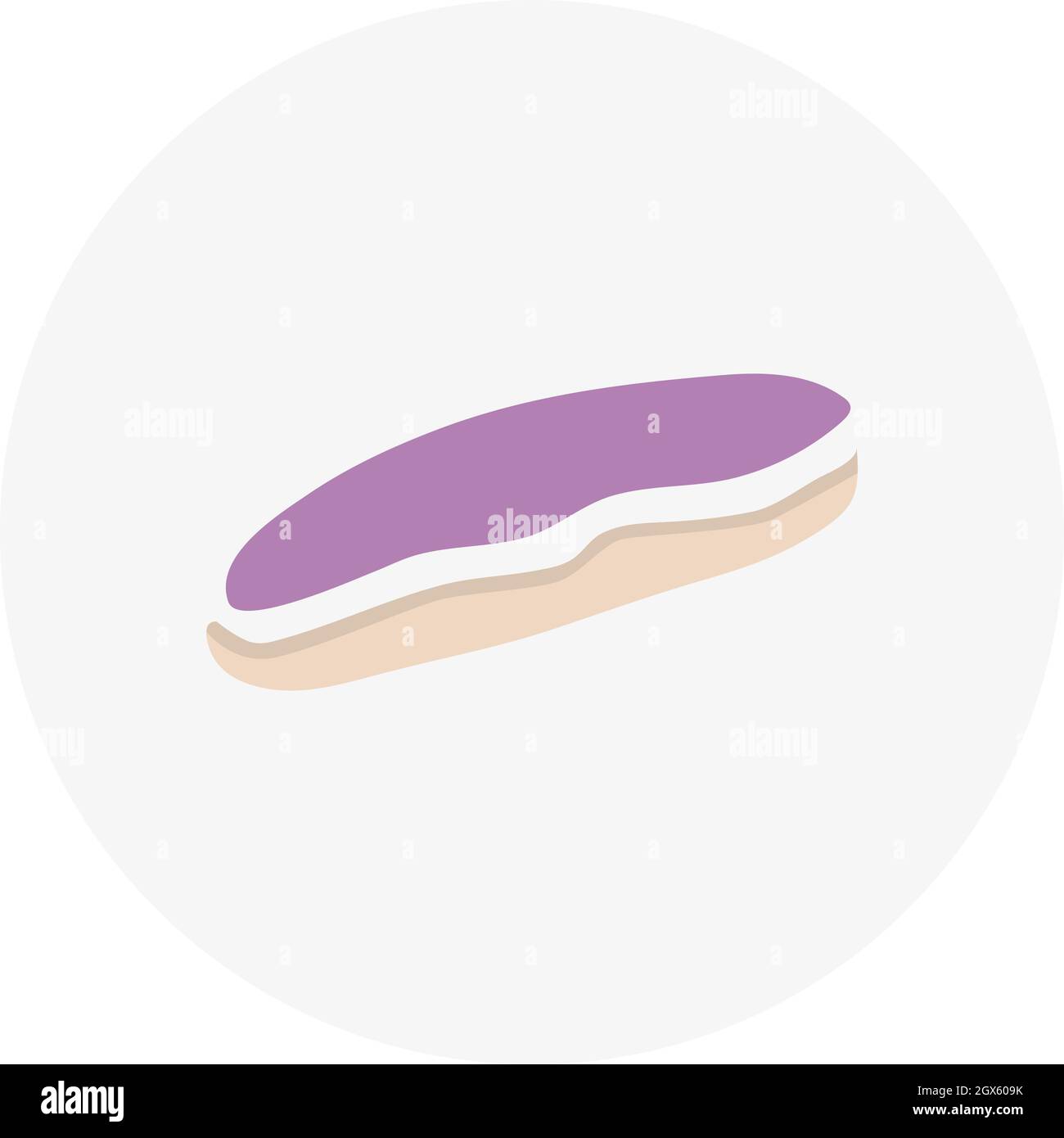 Hand-drawn eclair. Doodle style vector illustration. Design element for ...