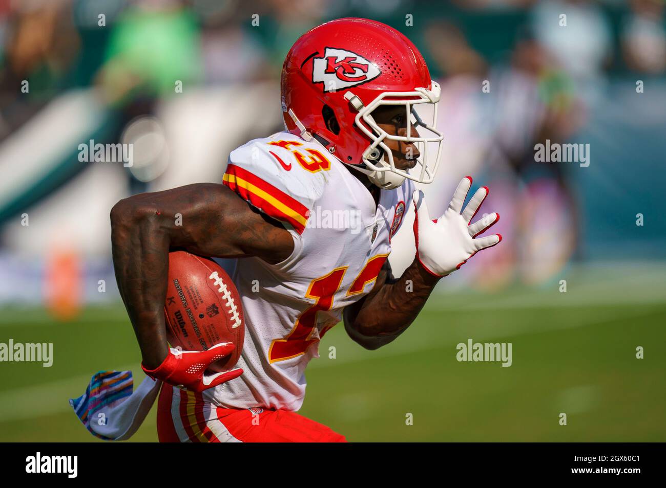 Philadelphia, Pennsylvania, USA. 3rd Oct, 2021. Kansas City Chiefs wide ...
