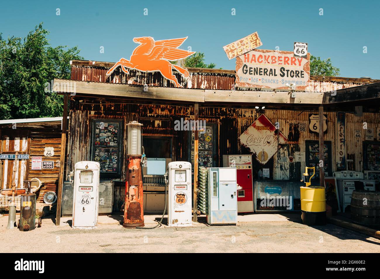 Hackberry General Store, on Route 66 in Arizona Stock Photo - Alamy