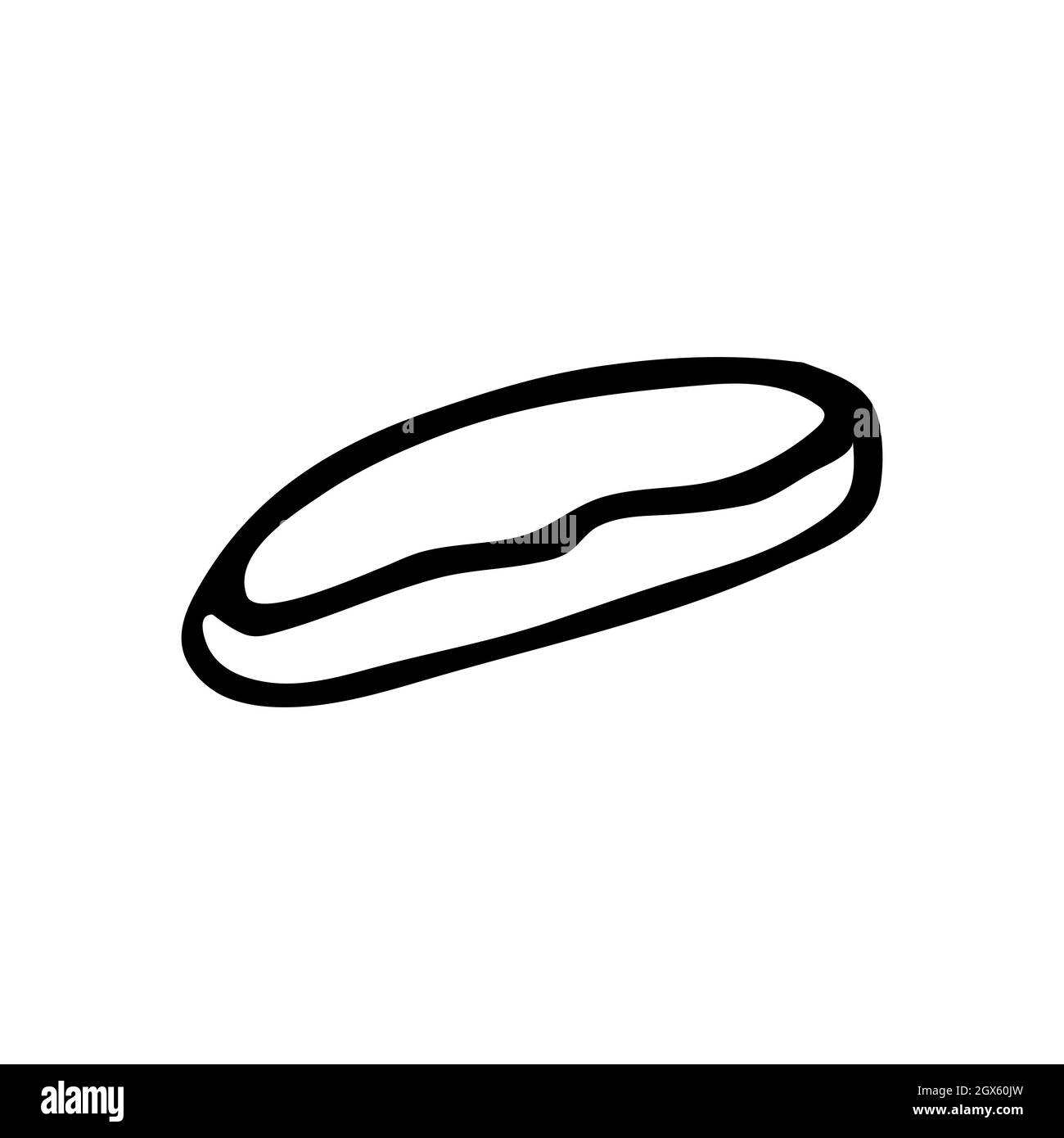 Hand drawn doodle style eclair in vector. Isolated illustration on ...