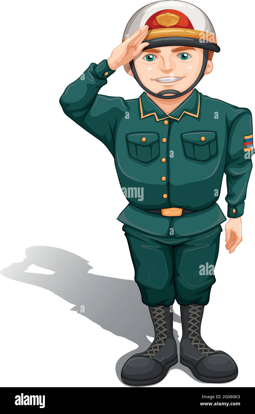 A soldier showing some respect Stock Vector Image & Art - Alamy