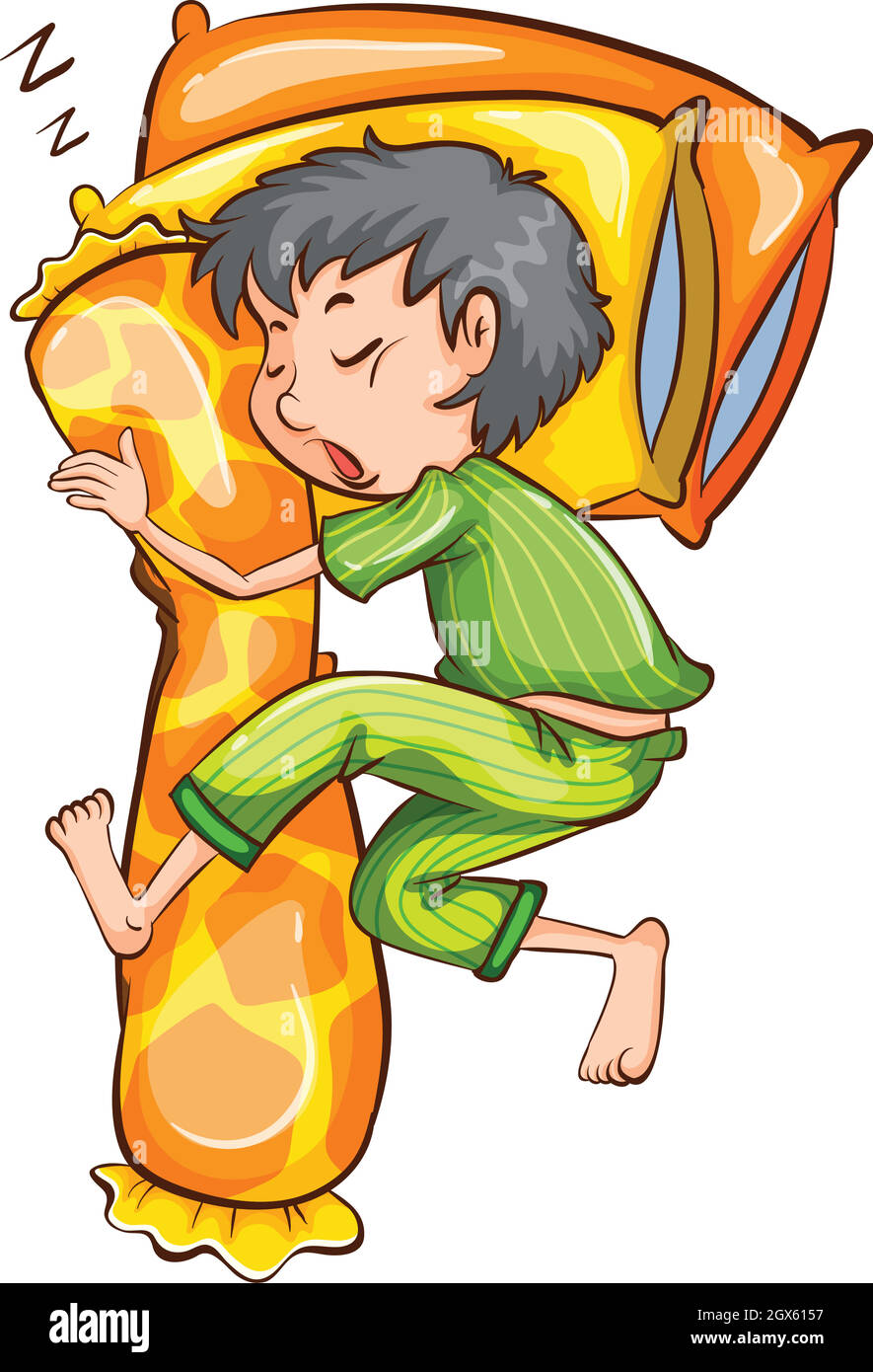 A young boy sleeping Stock Vector Image & Art - Alamy